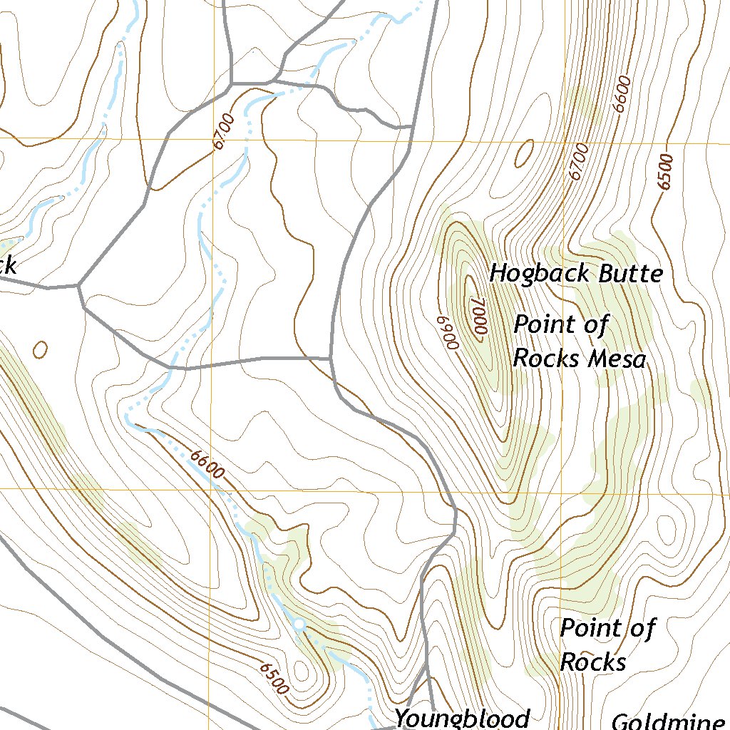 Point of Rocks Mesa, NM (2020, 24000-Scale) Map by United States ...