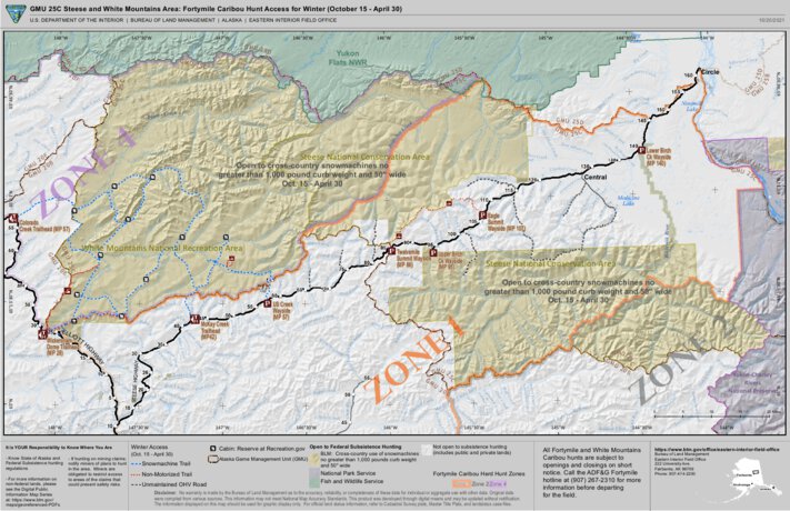 Game Unit 25C Steese and White Mountains Area: Fortymile Caribou Hunt ...