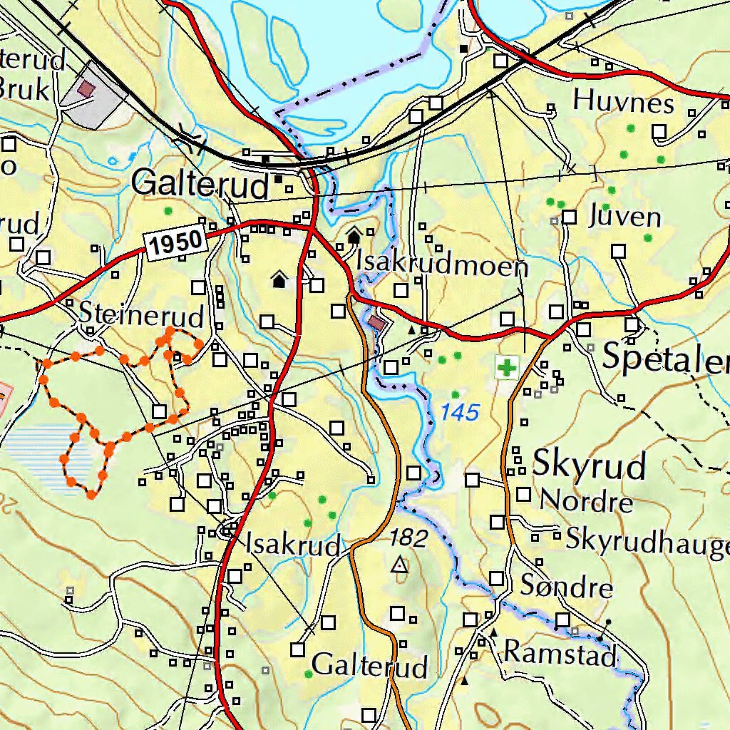 Municipality of Sør-Odal Map by The Norwegian Mapping Authority ...