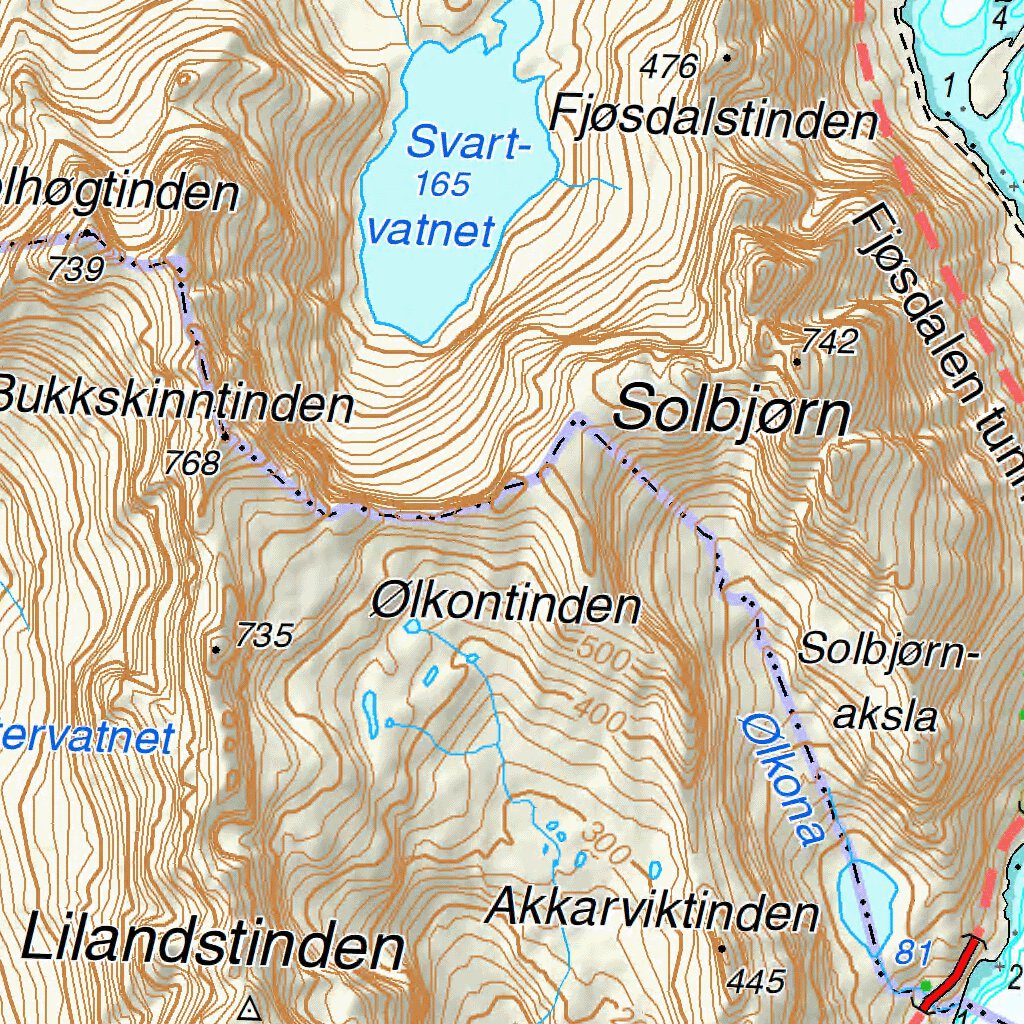 Municipality of Moskenes Map by The Norwegian Mapping Authority ...
