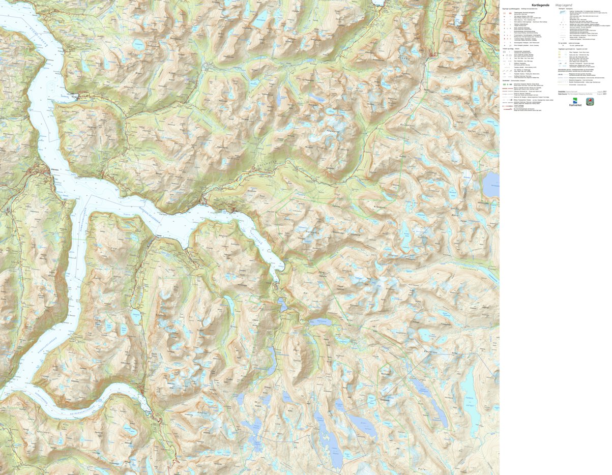 Municipality of Fjord Map by The Norwegian Mapping Authority | Avenza Maps