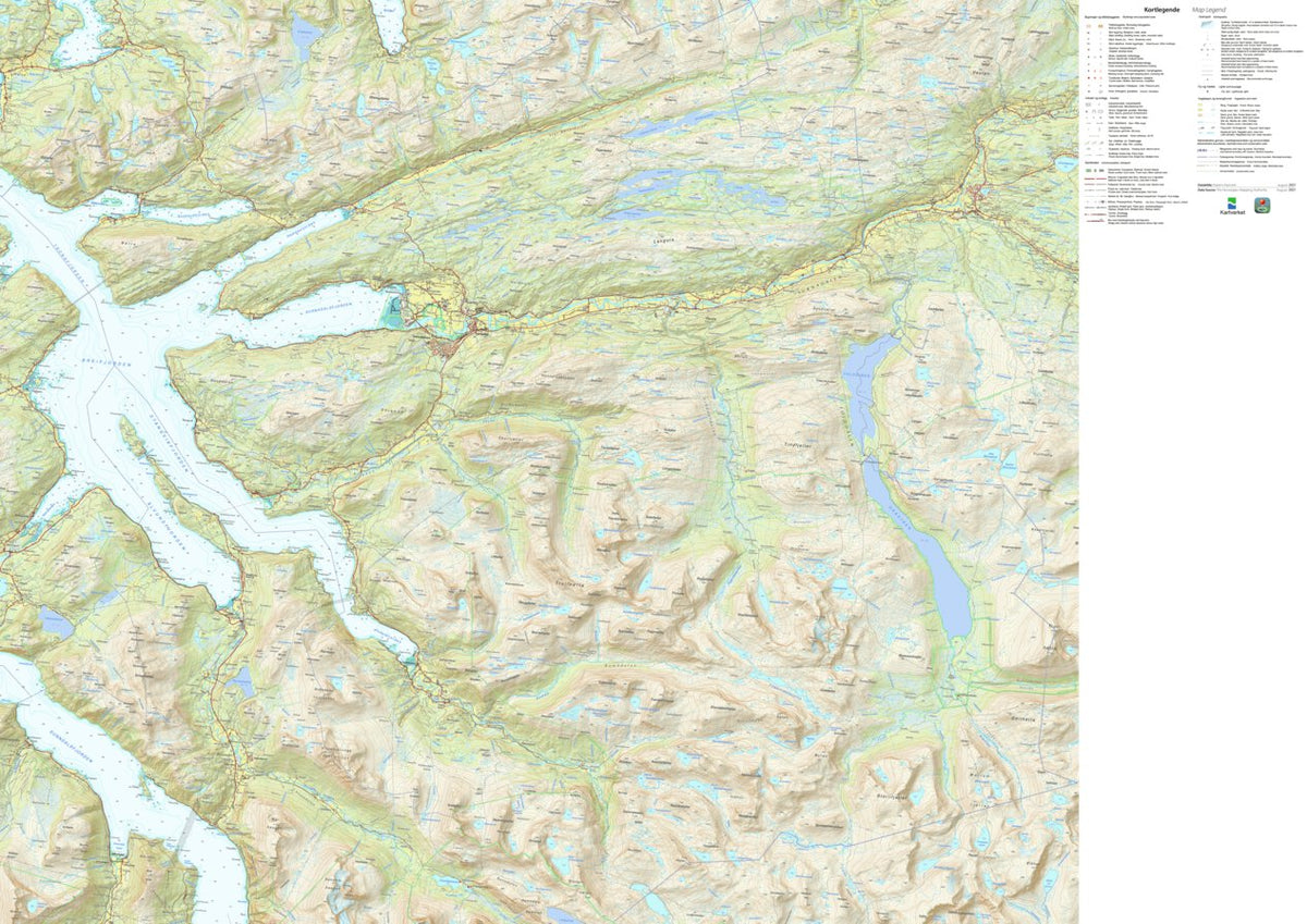 Municipality of Surnadal Map by The Norwegian Mapping Authority ...