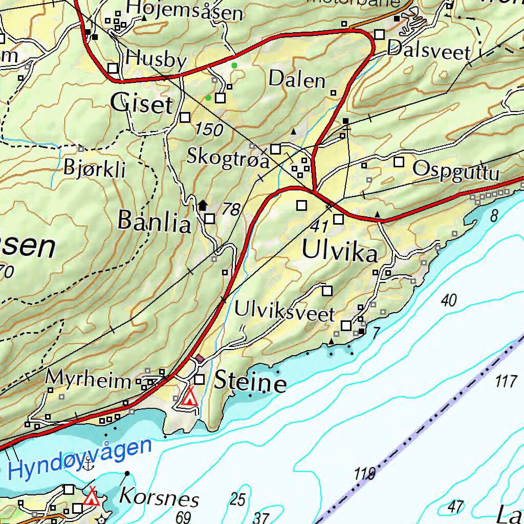 Municipality of Frosta Map by The Norwegian Mapping Authority | Avenza Maps