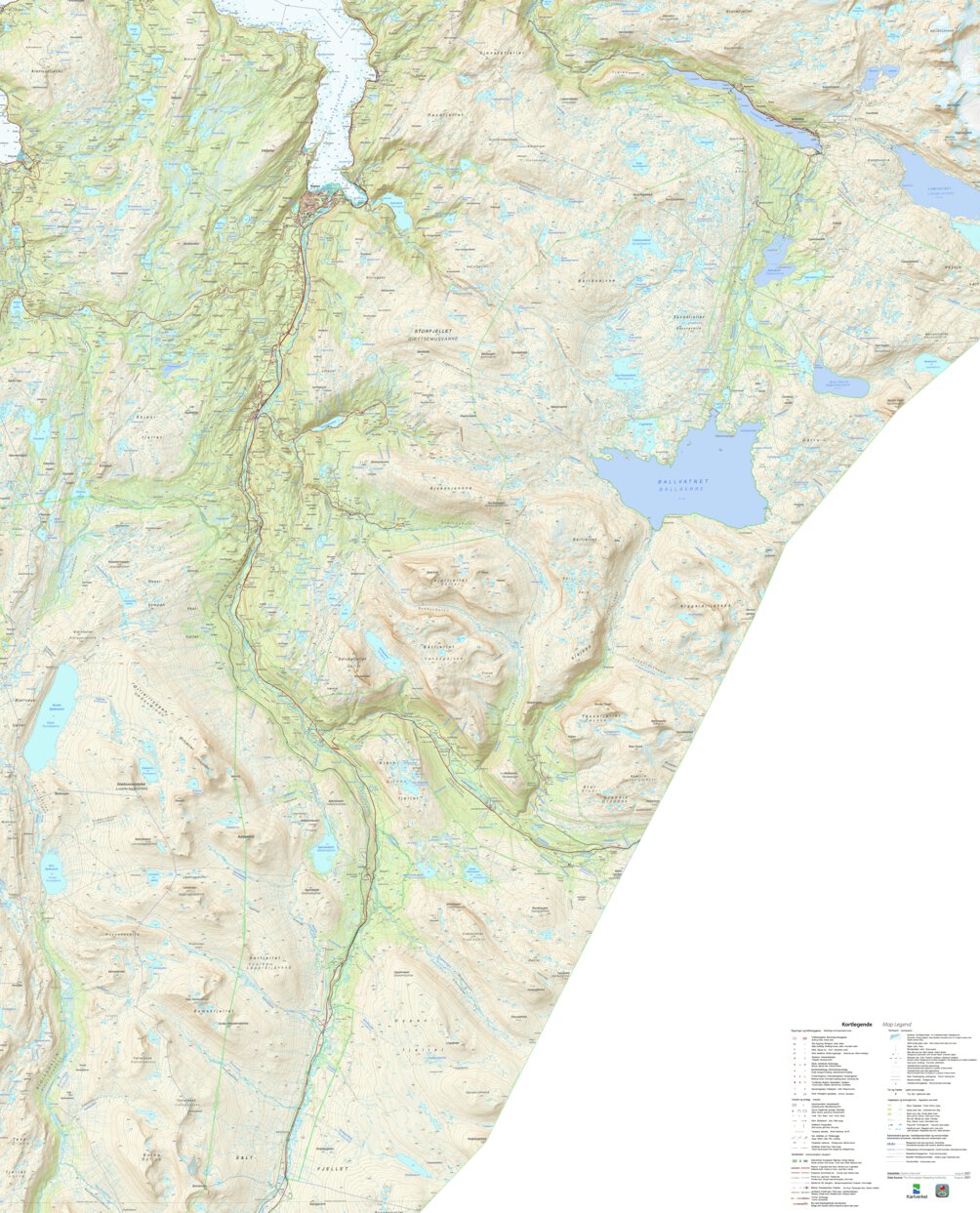 Municipality of Saltdal Map by The Norwegian Mapping Authority | Avenza ...