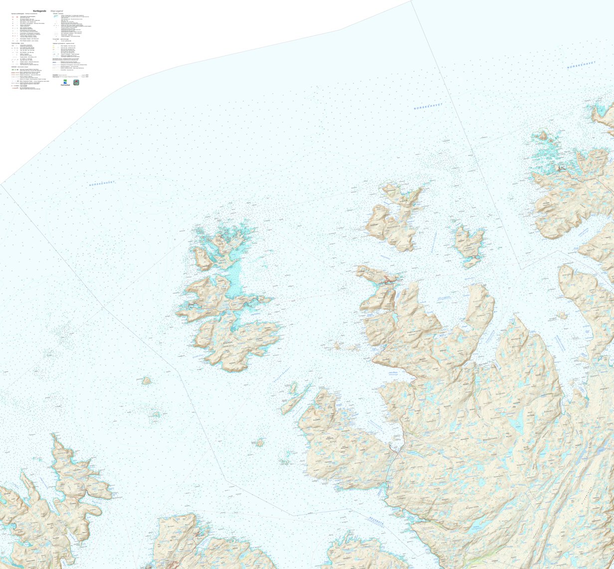 Municipality of Måsøy Map by The Norwegian Mapping Authority | Avenza Maps