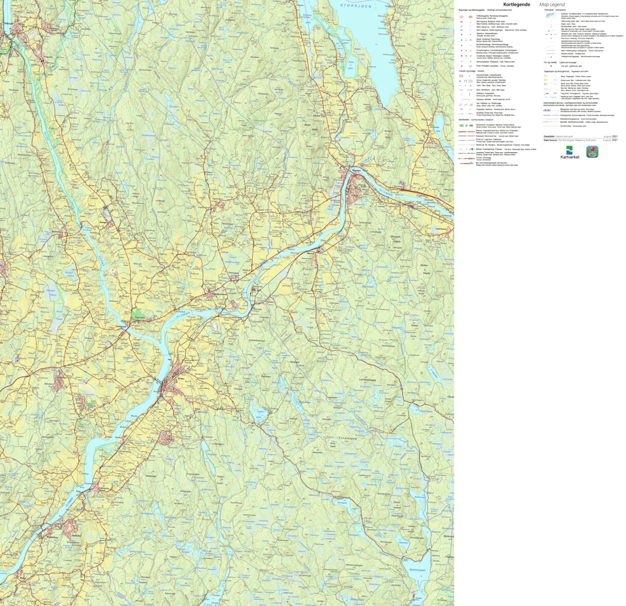 Municipality of Nes Map by The Norwegian Mapping Authority | Avenza Maps