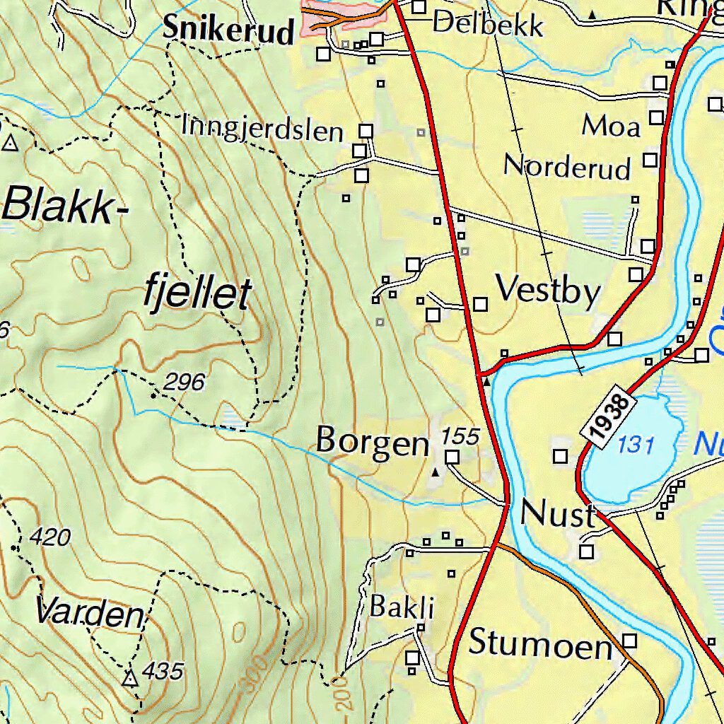 Municipality of Nes Map by The Norwegian Mapping Authority | Avenza Maps