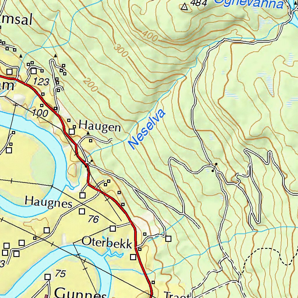 Municipality of Kongsberg Map by The Norwegian Mapping Authority ...