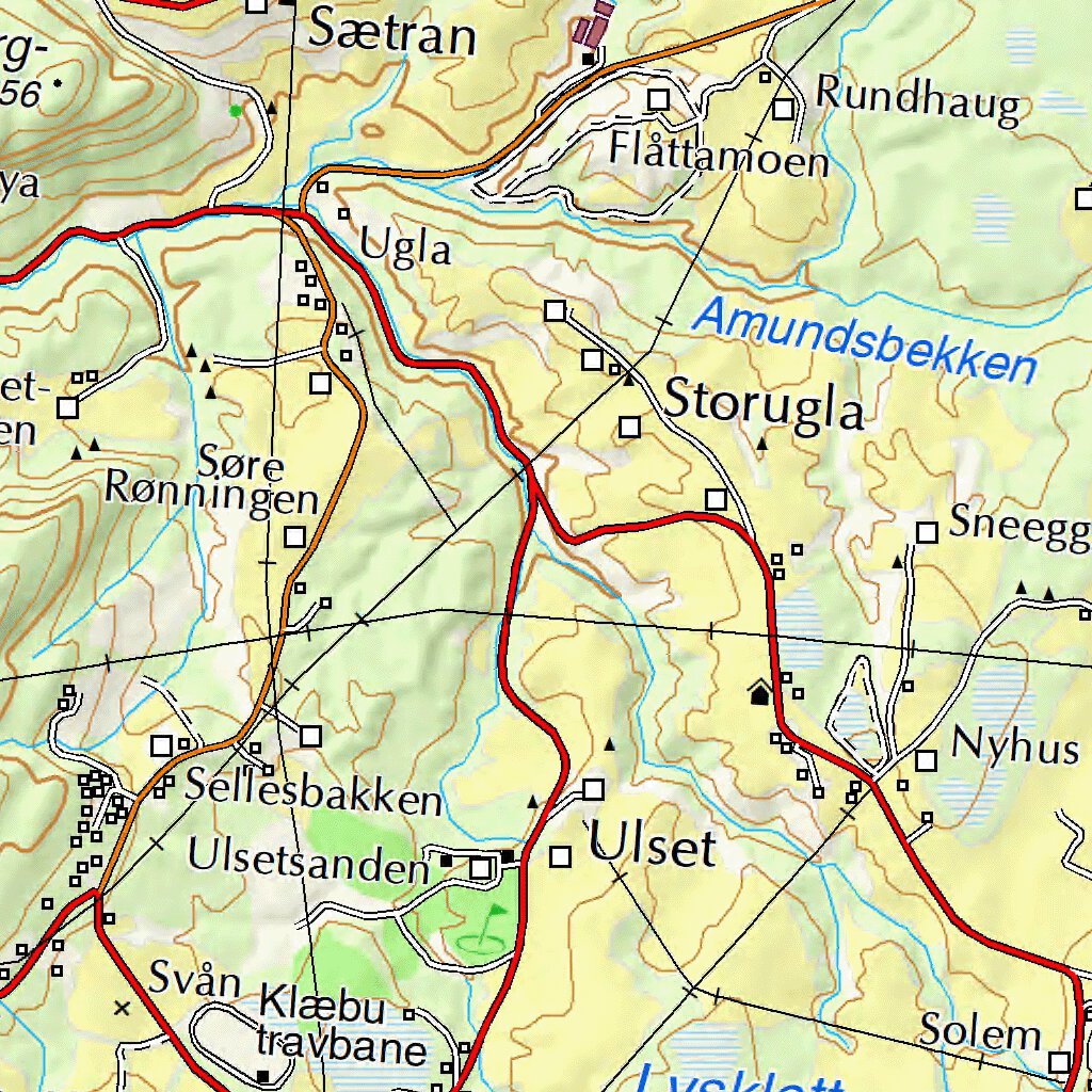 Municipality of Trondheim Map by The Norwegian Mapping Authority ...