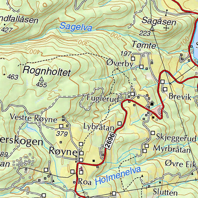 Municipality of Modum Map by The Norwegian Mapping Authority | Avenza Maps