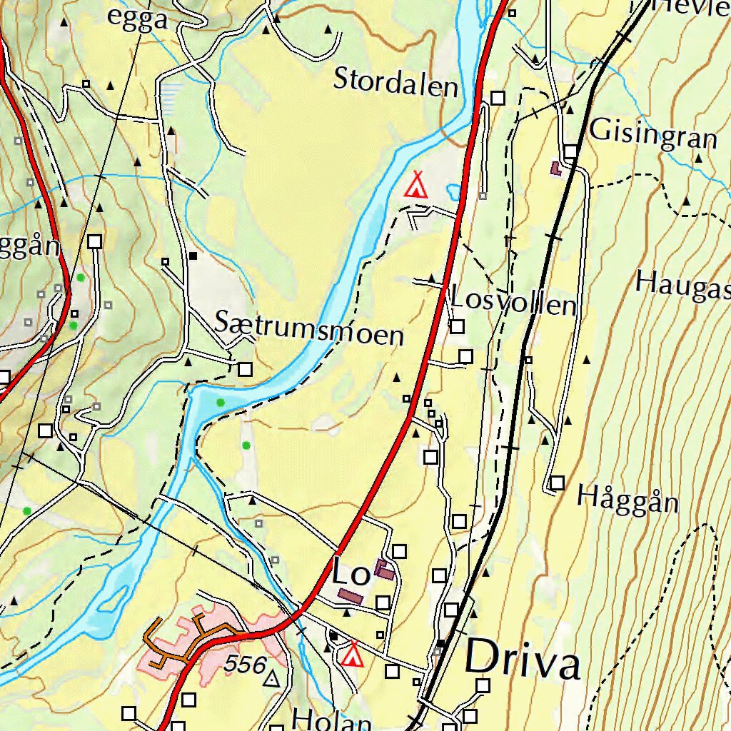 Municipality of Oppdal Map by The Norwegian Mapping Authority | Avenza Maps
