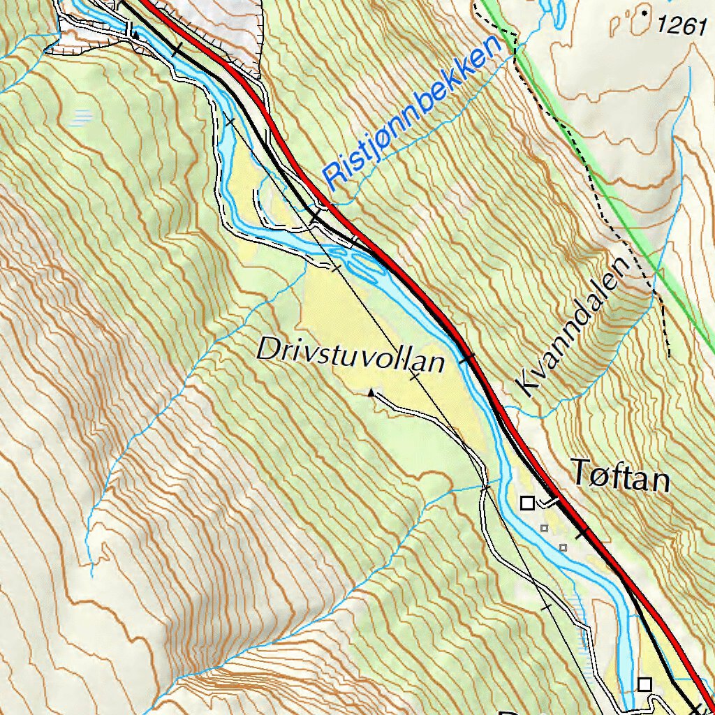 Municipality of Oppdal Map by The Norwegian Mapping Authority | Avenza Maps