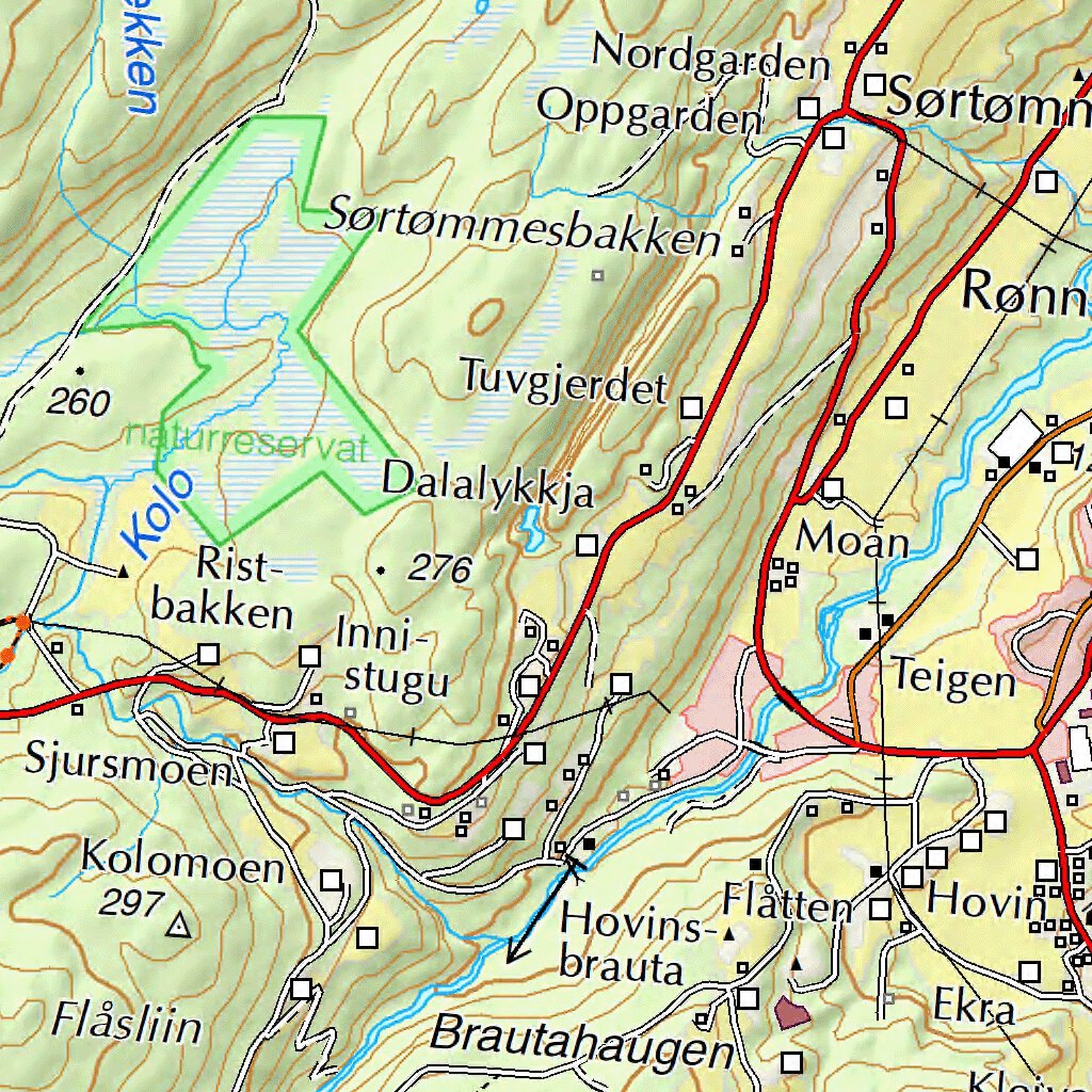 Municipality of Melhus Map by The Norwegian Mapping Authority | Avenza Maps