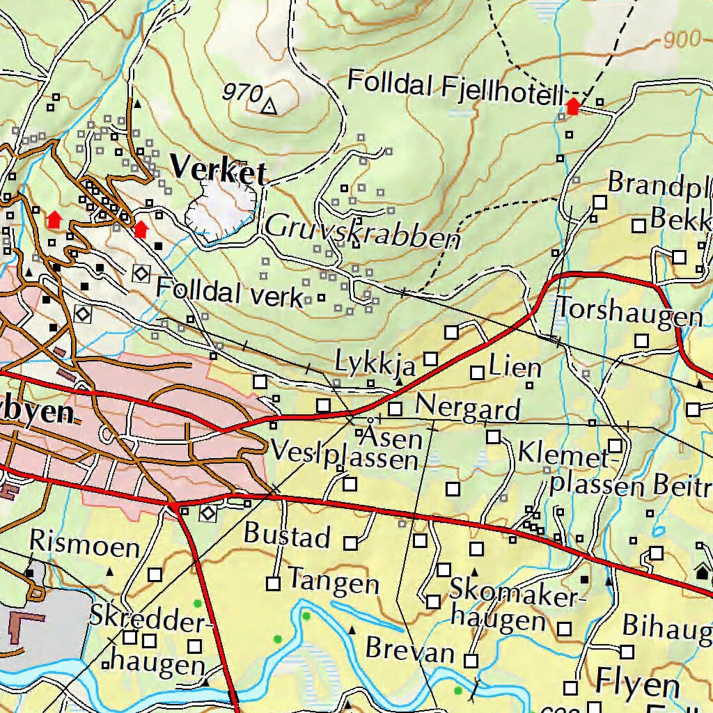 Municipality of Folldal Map by The Norwegian Mapping Authority | Avenza ...