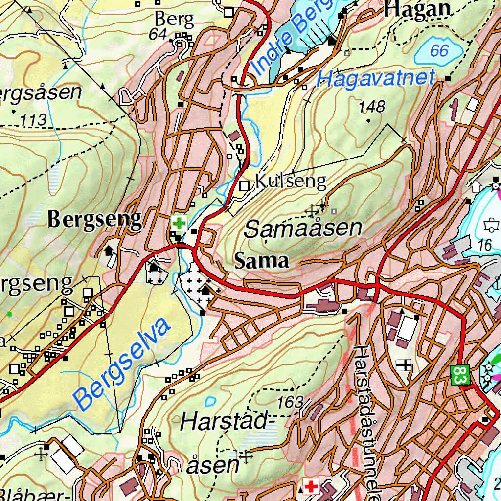 Municipality of Harstad Map by The Norwegian Mapping Authority | Avenza ...