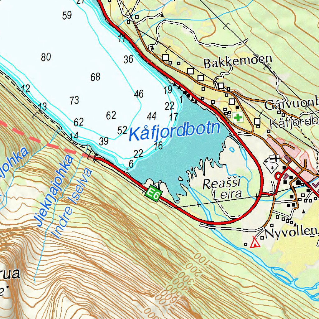 Municipality of Kåfjord Map by The Norwegian Mapping Authority | Avenza ...