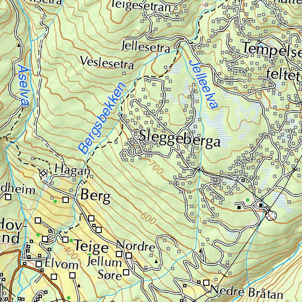 Municipality of Sigdal Map by The Norwegian Mapping Authority | Avenza Maps