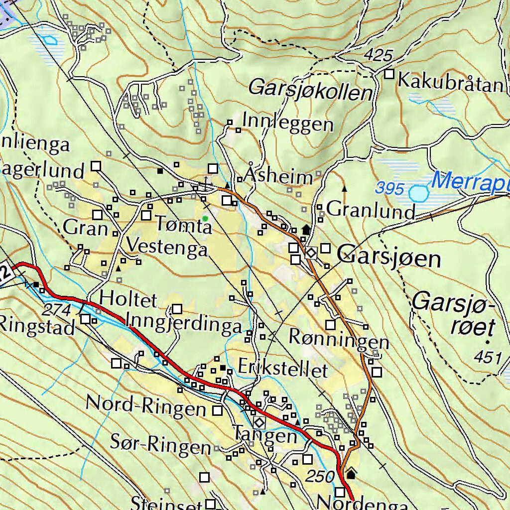 Municipality of Hurdal Map by The Norwegian Mapping Authority | Avenza Maps