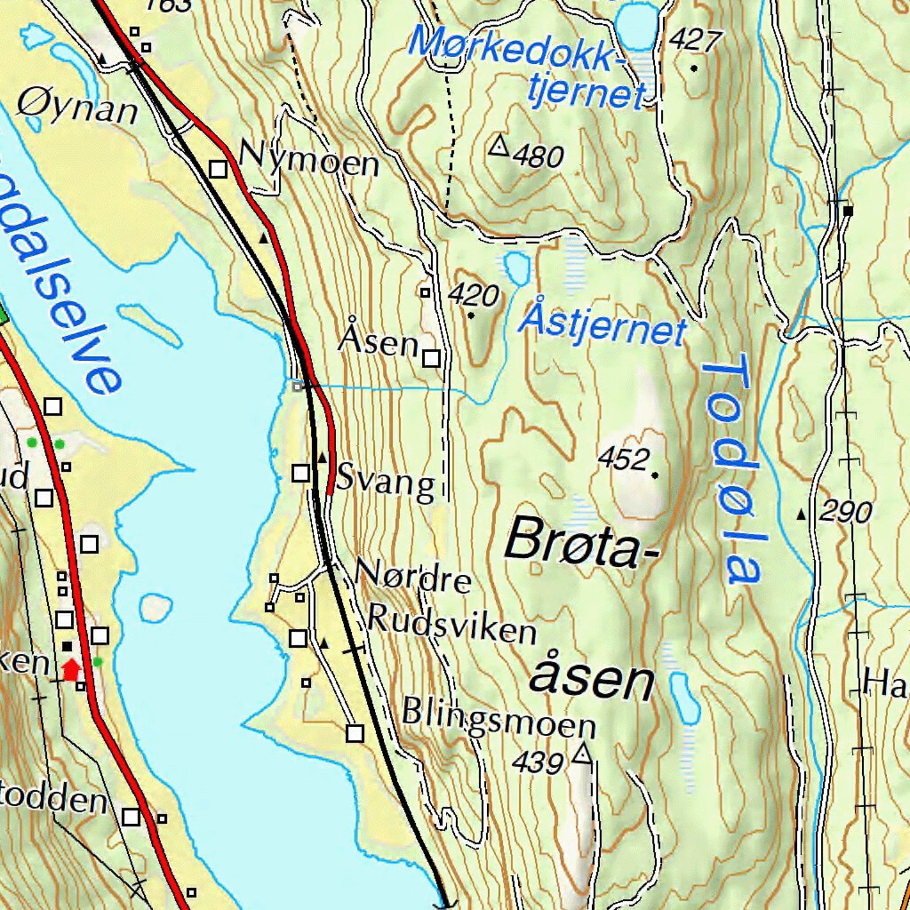 Municipality of Nesbyen Map by The Norwegian Mapping Authority | Avenza ...
