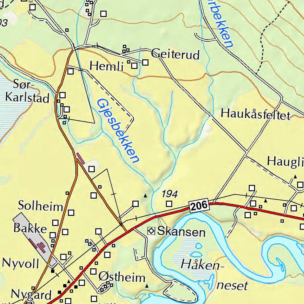Municipality of Åsnes Map by The Norwegian Mapping Authority | Avenza Maps