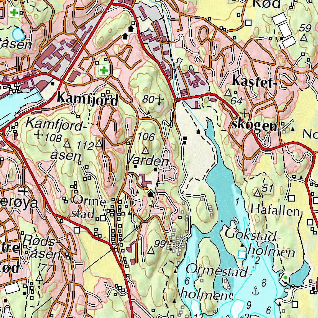 Municipality of Sandefjord Map by The Norwegian Mapping Authority ...