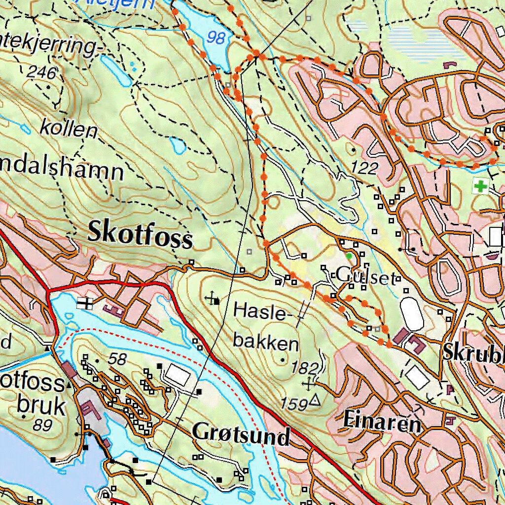 Municipality of Skien Map by The Norwegian Mapping Authority | Avenza Maps