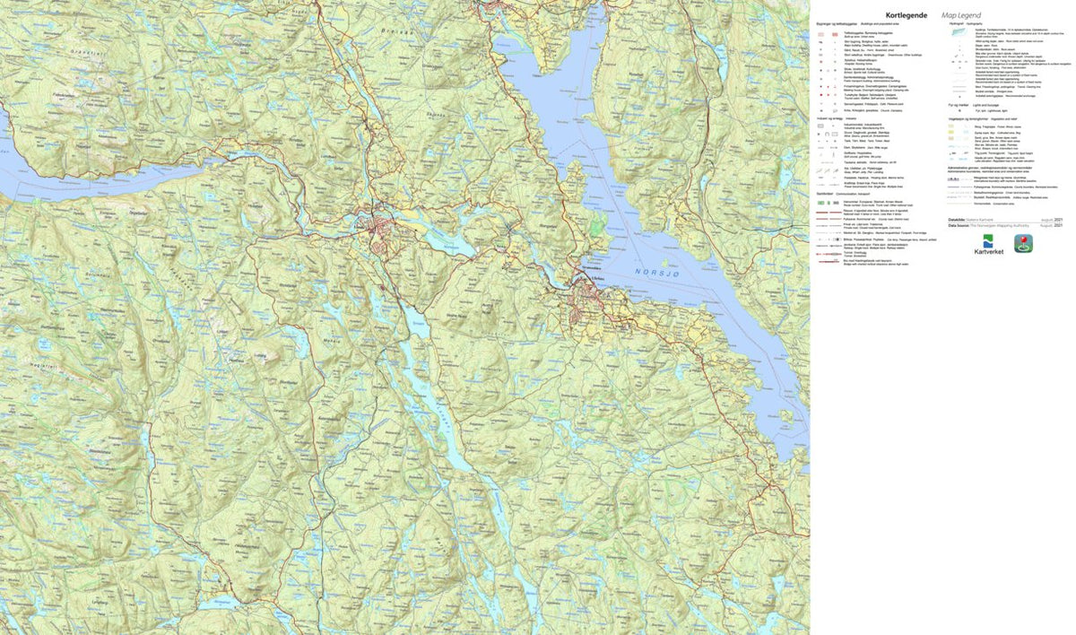 Municipality of Nome Map by The Norwegian Mapping Authority | Avenza Maps