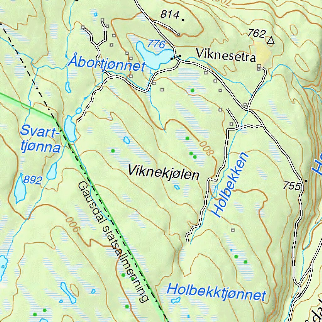 Municipality of Gausdal Map by The Norwegian Mapping Authority | Avenza ...