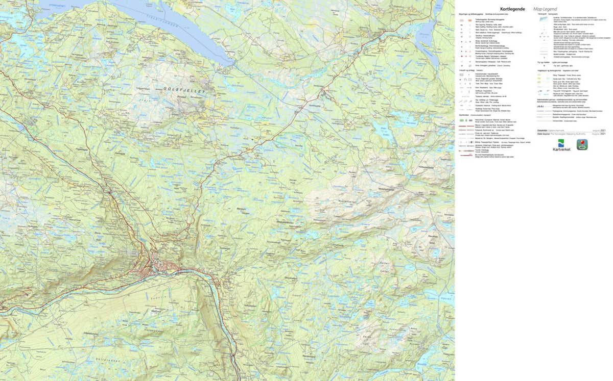 Municipality of Gol Map by The Norwegian Mapping Authority | Avenza Maps