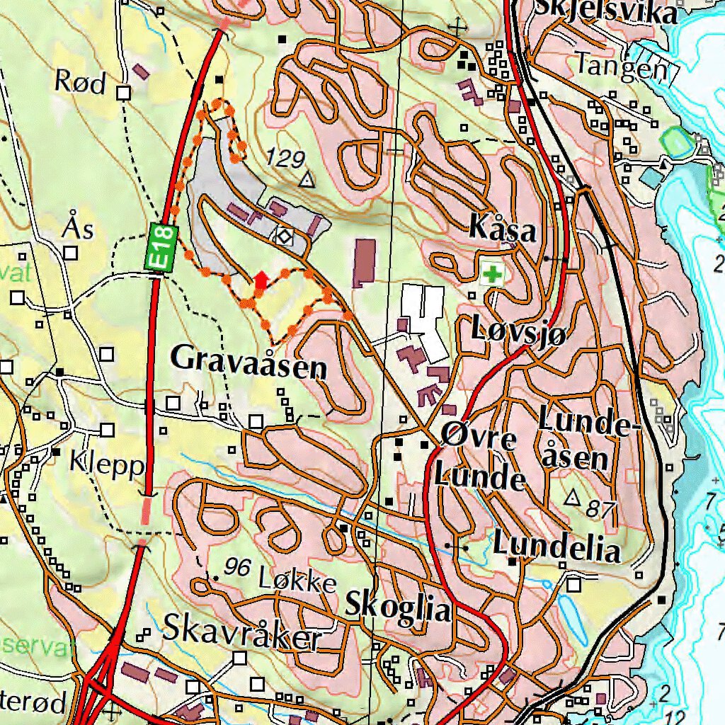 Municipality of Bamble Map by The Norwegian Mapping Authority | Avenza Maps