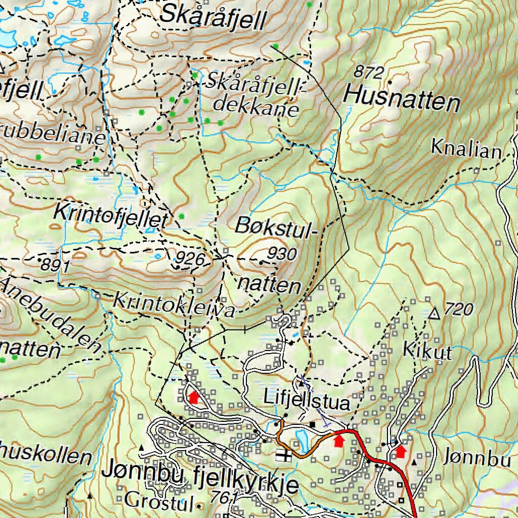 Municipality of Midt-Telemark Map by The Norwegian Mapping Authority ...