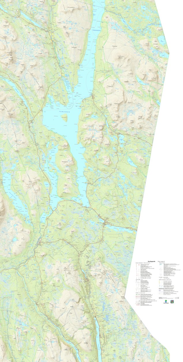 Municipality of Engerdal Map by The Norwegian Mapping Authority ...