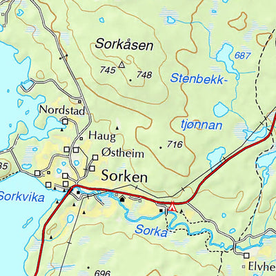 Municipality of Engerdal Map by The Norwegian Mapping Authority ...