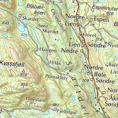 Municipality of Seljord Map by The Norwegian Mapping Authority | Avenza ...