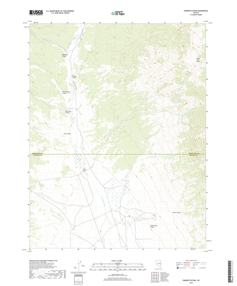 Parker Station, NV (2018, 24000-Scale) Map by United States Geological ...