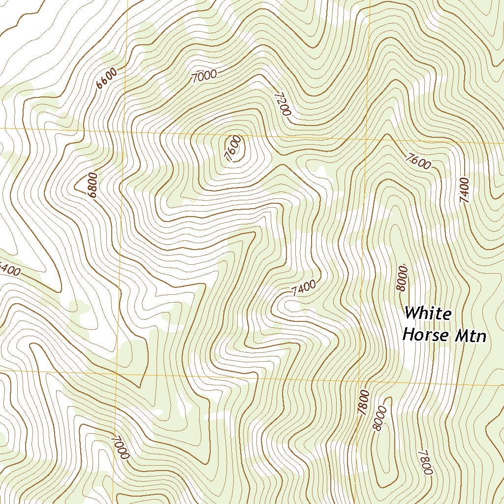 White Horse Mountain, NV (2018, 24000-Scale) Map by United States ...