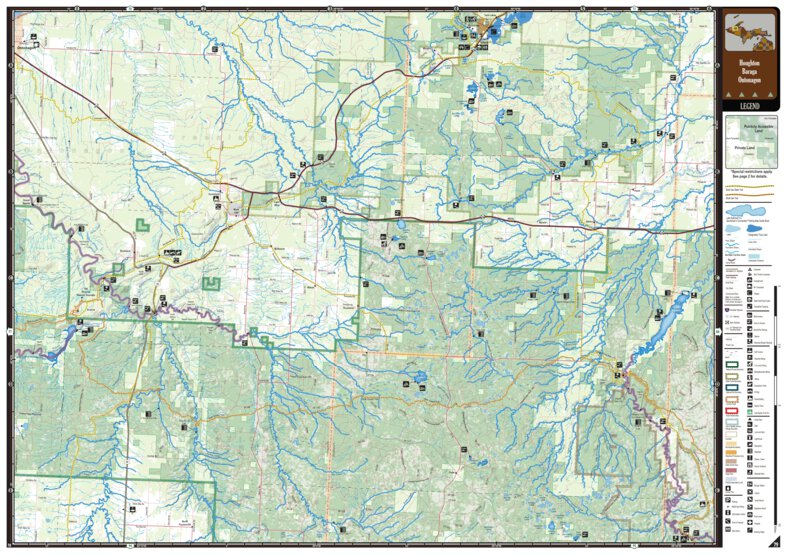 Northern MI All-Outdoors Atlas & Field Guide pg. 078-079 Map by ...