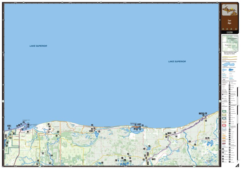 Northern MI All-Outdoors Atlas & Field Guide pg. 086-087 Map by ...
