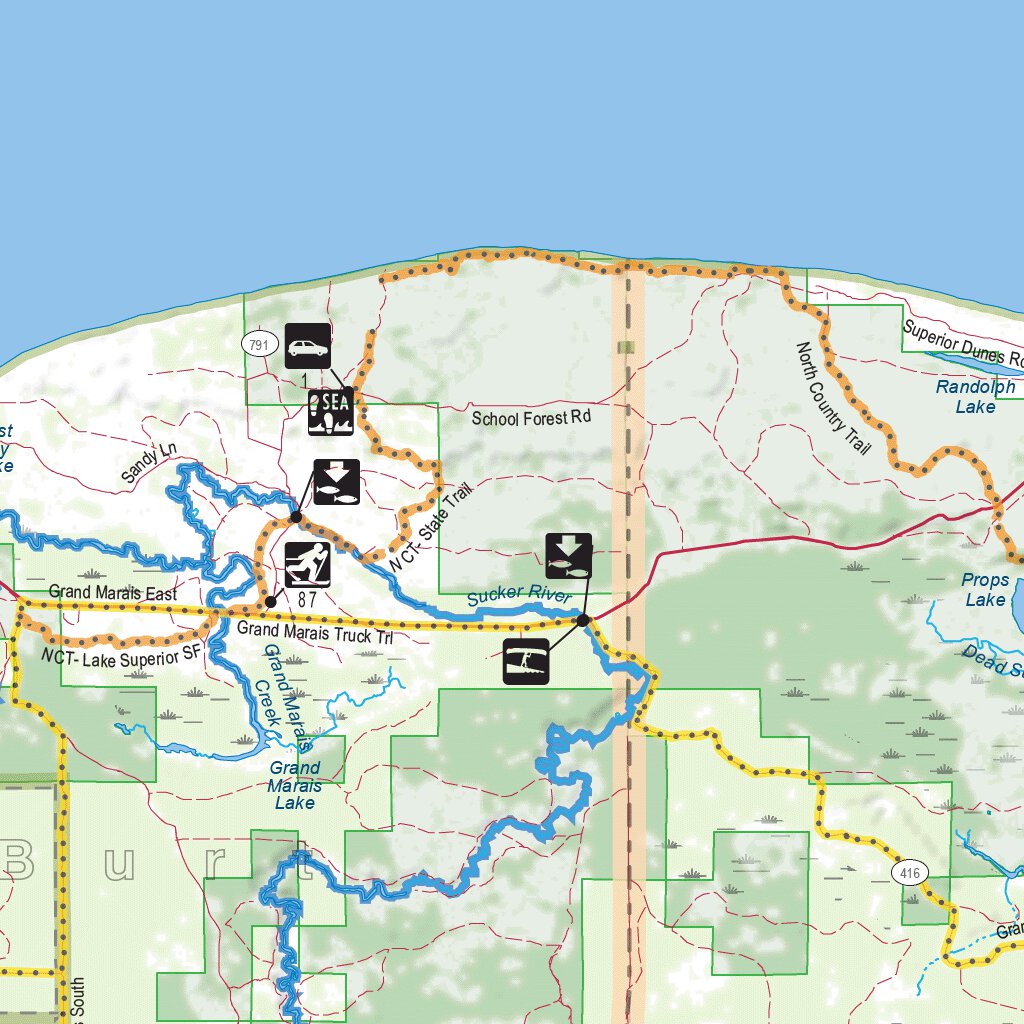 Northern MI All-Outdoors Atlas & Field Guide pg. 086-087 Map by ...