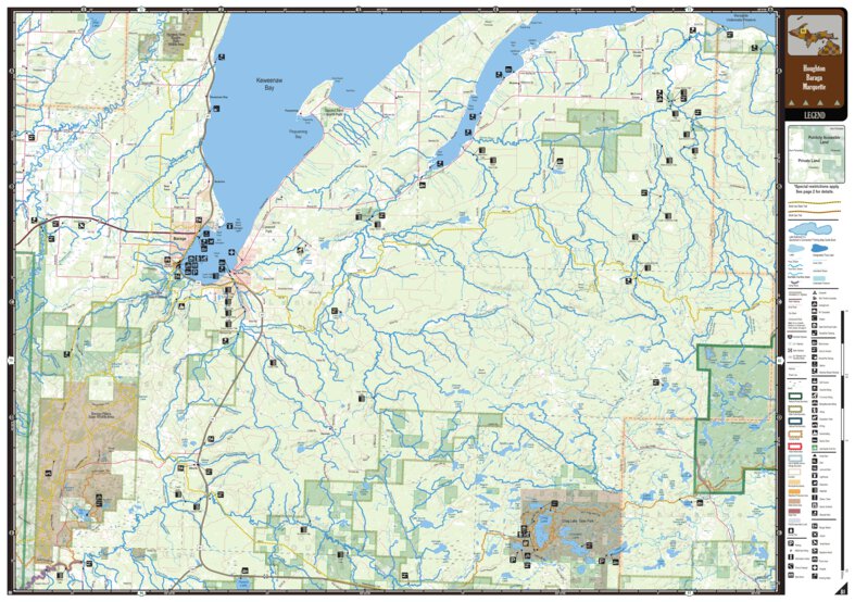 Northern MI All-Outdoors Atlas & Field Guide pg. 080-081 Map by ...