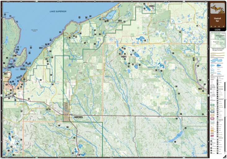 Northern MI All-Outdoors Atlas & Field Guide pg. 102-103 Map by ...