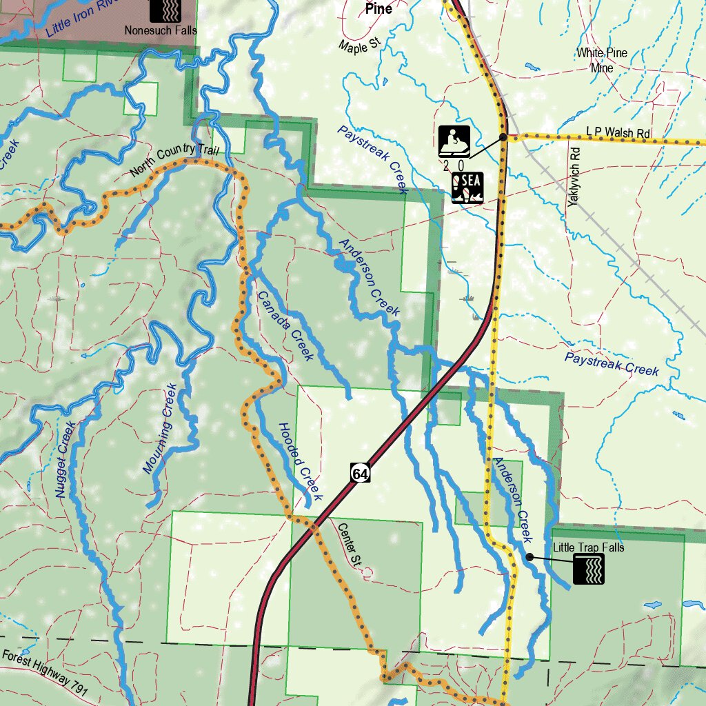 Northern MI All-Outdoors Atlas & Field Guide pg. 076-077 Map by ...