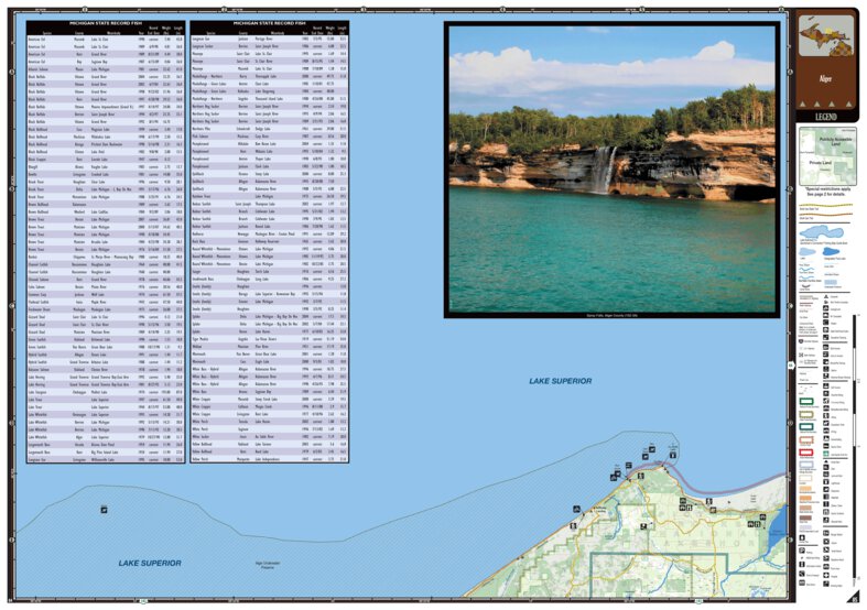 Northern MI All-Outdoors Atlas & Field Guide pg. 084-085 Map by ...