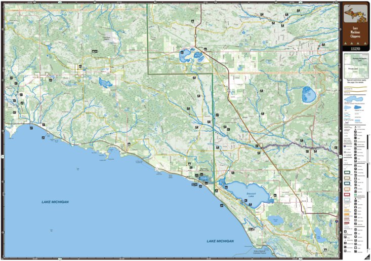 Northern MI All-Outdoors Atlas & Field Guide pg. 122-123 Map by ...