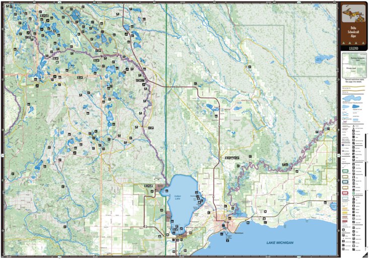 Northern MI All-Outdoors Atlas & Field Guide pg. 118-119 Map by ...