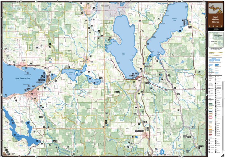 Northern MI All-Outdoors Atlas & Field Guide pg. 148-149 Map by ...