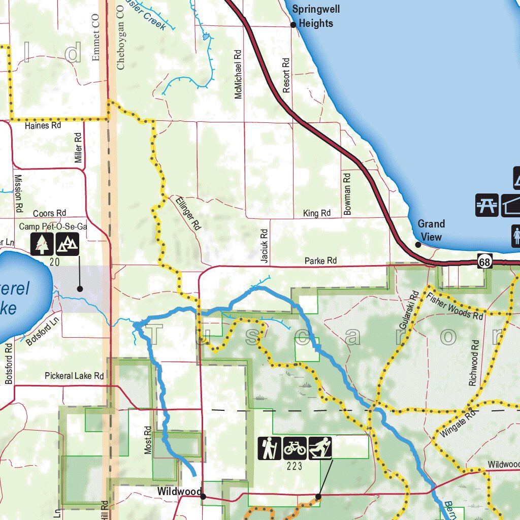 Northern MI All-Outdoors Atlas & Field Guide pg. 148-149 Map by ...