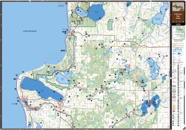 Northern MI All-Outdoors Atlas & Field Guide pg. 164-165 Map by ...