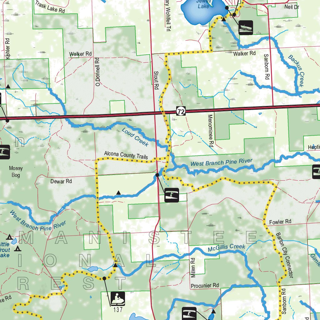 Northern MI All-Outdoors Atlas & Field Guide pg. 172-173 Map by ...