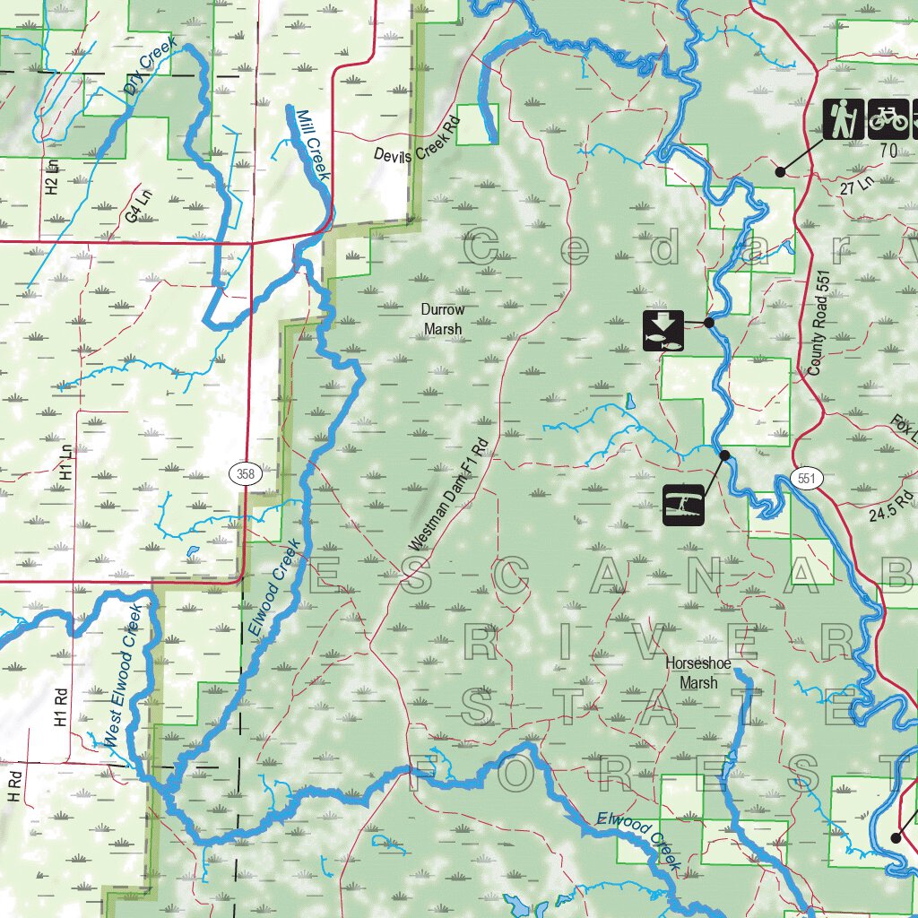 Northern MI All-Outdoors Atlas & Field Guide pg. 136-137 Map by ...
